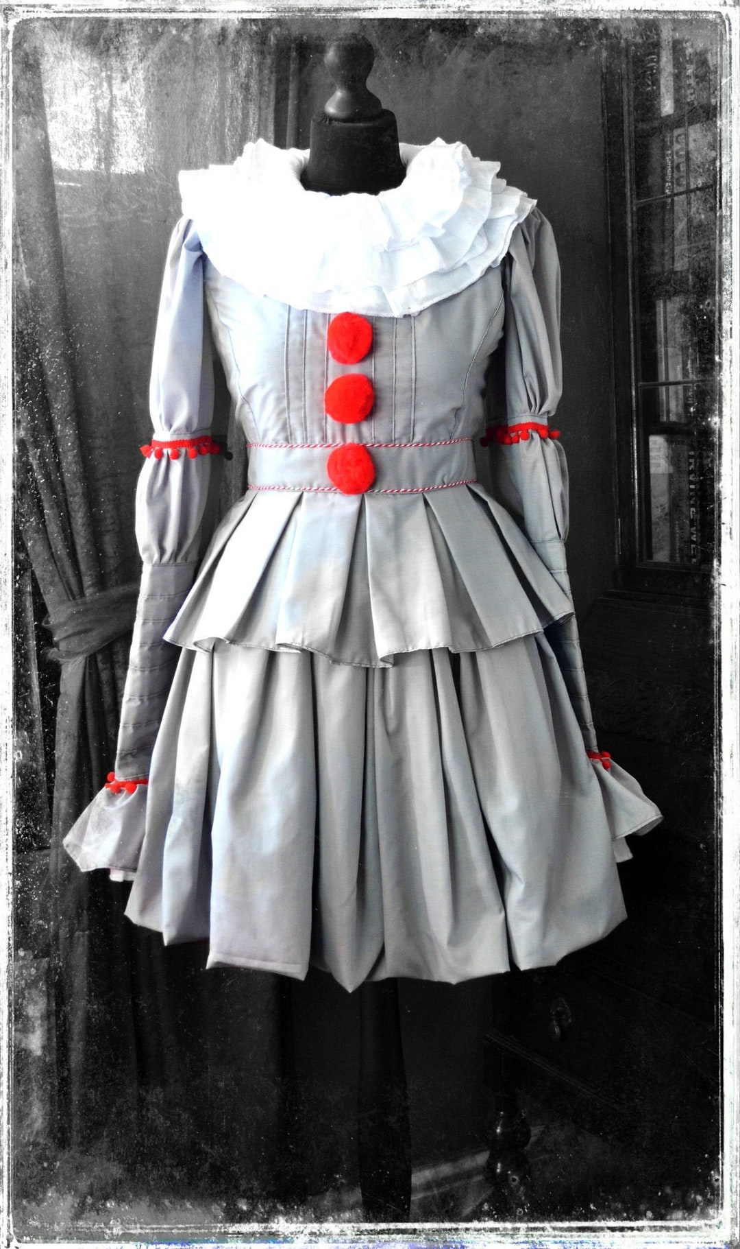 Bespoke Creepy Tailored Clown Dress Outfit Horror Cosplay Costume by ...