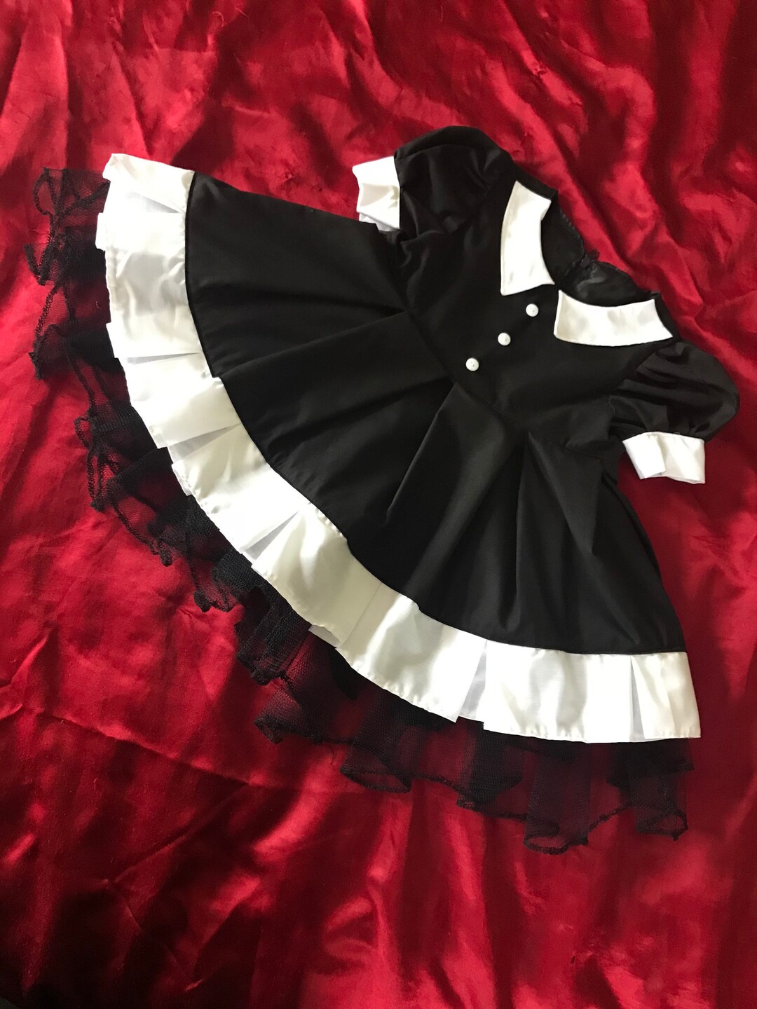 Bespoke Wicked Wednesday Addams/lenore Spooky Gothic Halloween Vampire ...