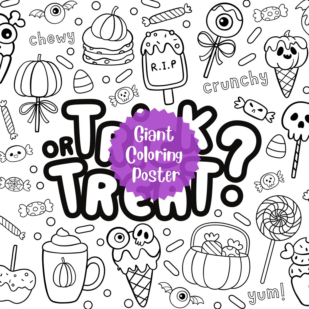 Halloween Coloring Page Engineering Prints Sized Digital Download - Etsy