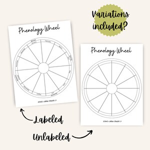 Nature Observation Sheet Phenology Wheel Nature Study Printable Instant ...