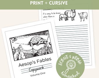 Copywork Classic Book Quotes Homeschool Cursive Middle School ...