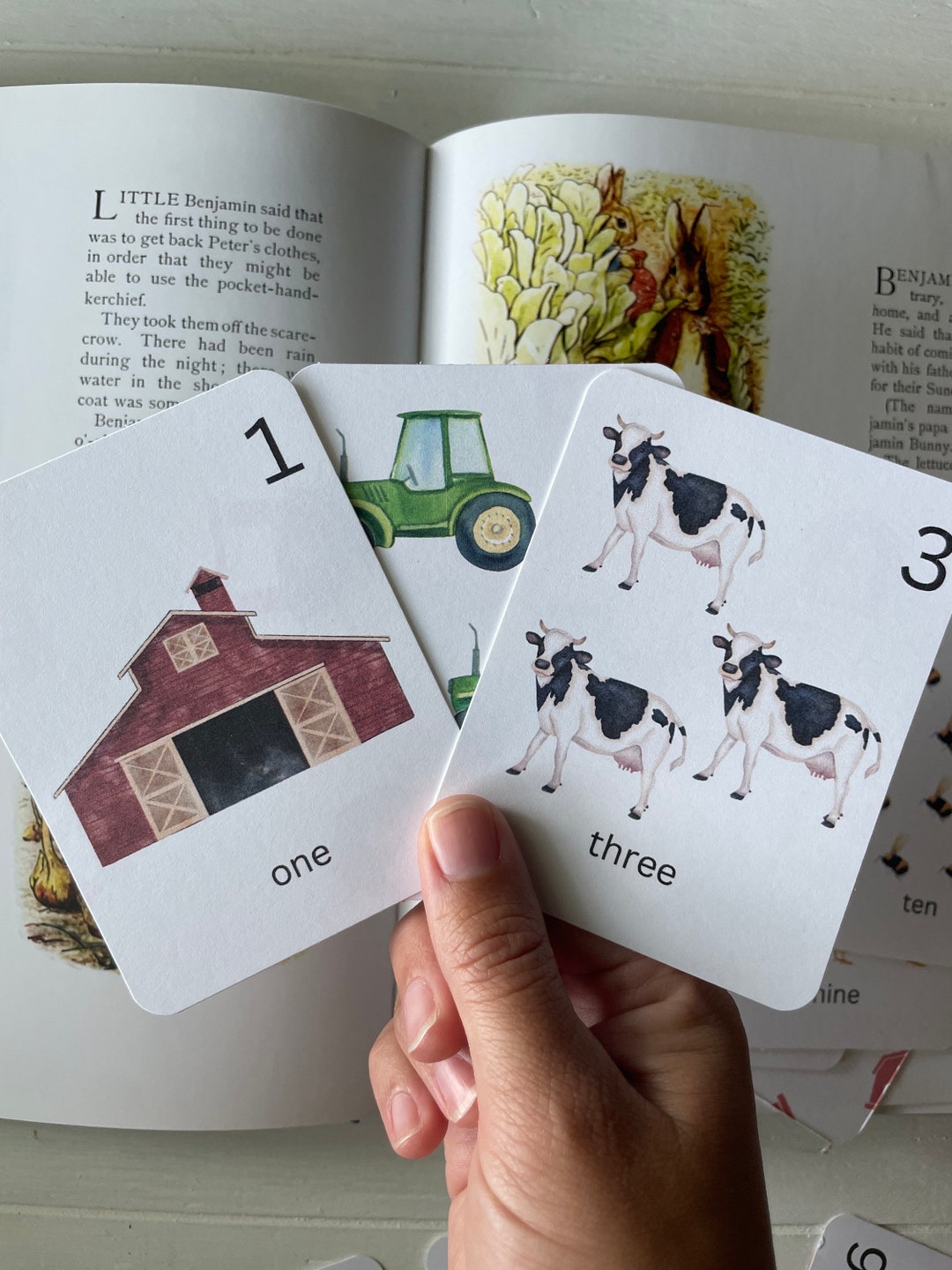 Pre School Farm Animal Number Cards, Digital Download, Charlotte Mason ...