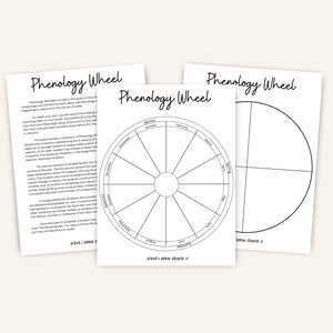 Nature Observation Sheet Phenology Wheel Nature Study Printable Instant ...