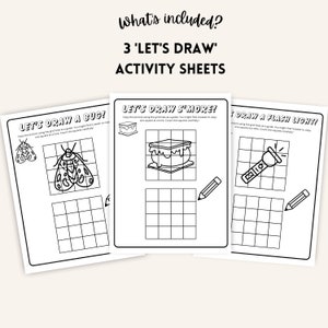 Camping Theme Coloring Pages Puzzles & Games Printable PDF Instant ...