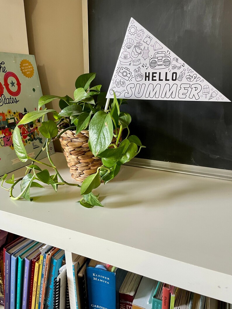 Summer Coloring Page Printable Craft for Kids Instant Download - Etsy