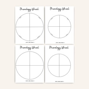 Nature Observation Sheet Phenology Wheel Nature Study Printable Instant ...