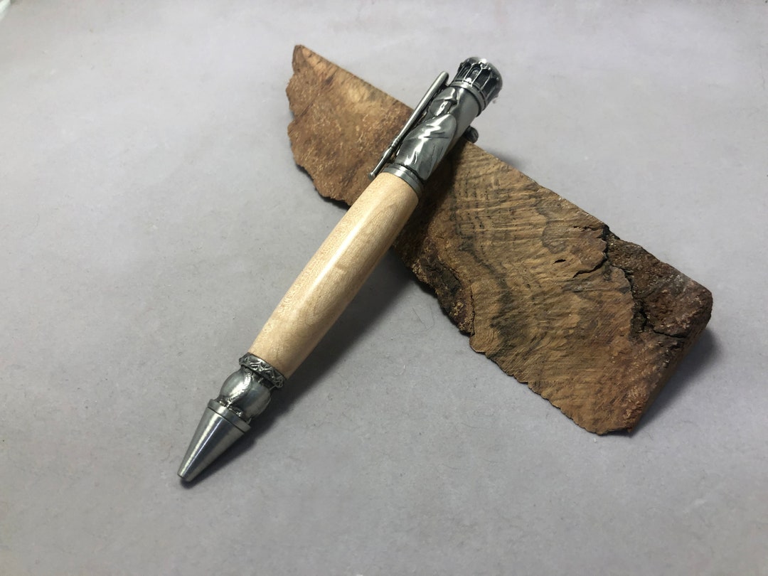Baseball Pen Made From a Louisville Slugger Bat, Antique Pewter Finish ...