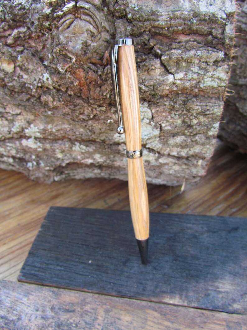 Makers Mark Bourbon Oak Pen With Gunmetal Hardware Made - Etsy