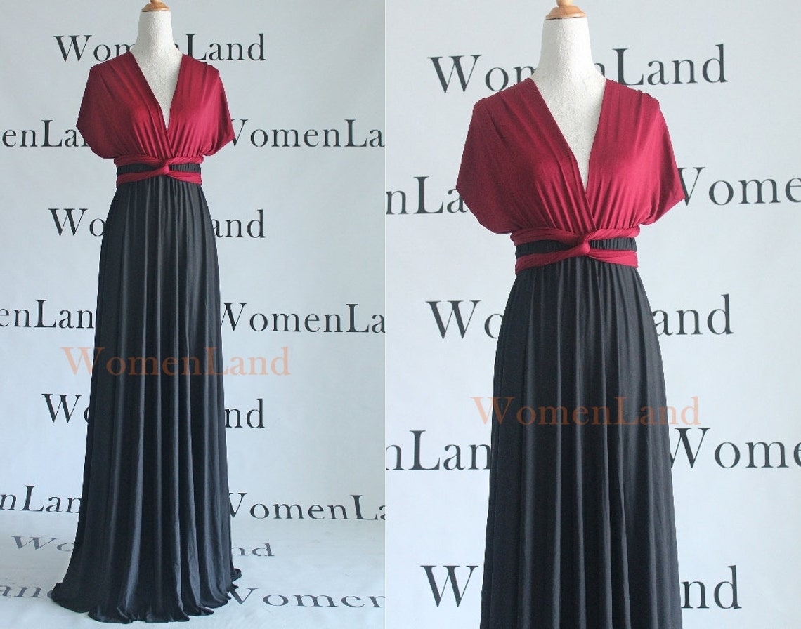 Dual Color Handmade Two Toned Floor Length Infinity Wrapping - Etsy