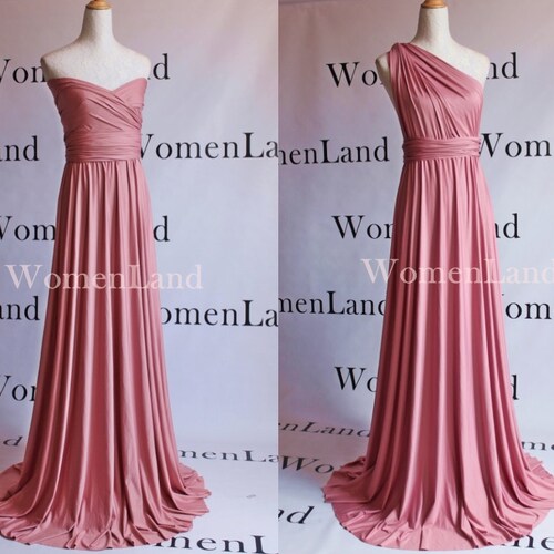 Dusty Pink for Infinity Dress Convertible Wedding Bridal Party - Etsy