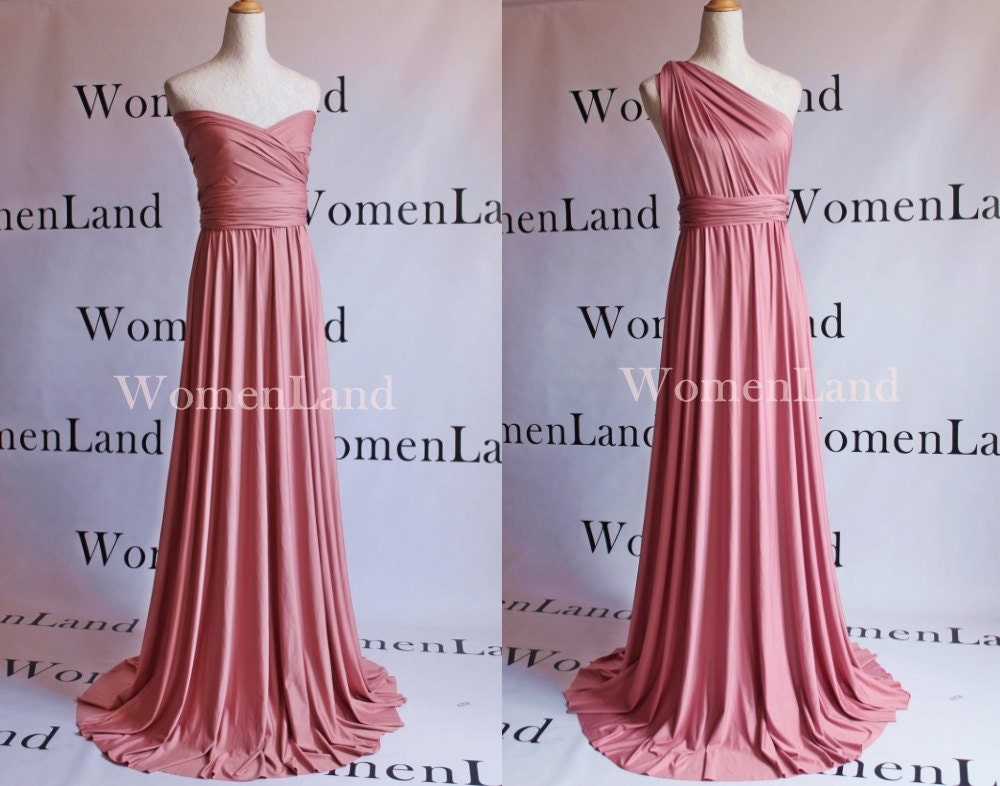 Dusty Pink for Infinity Dress Convertible Wedding Bridal Party | Etsy