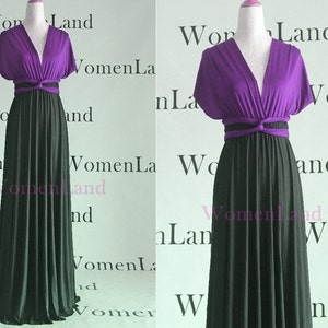 Dual Color Handmade Two Toned Floor Length Infinity Wrapping ...
