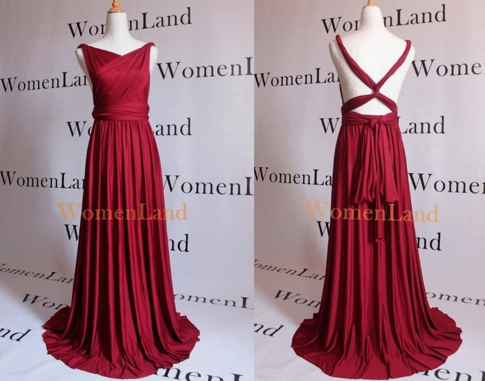 Maroon Burgundy Custom Handmade Infinity Wrapping Convertible - Etsy