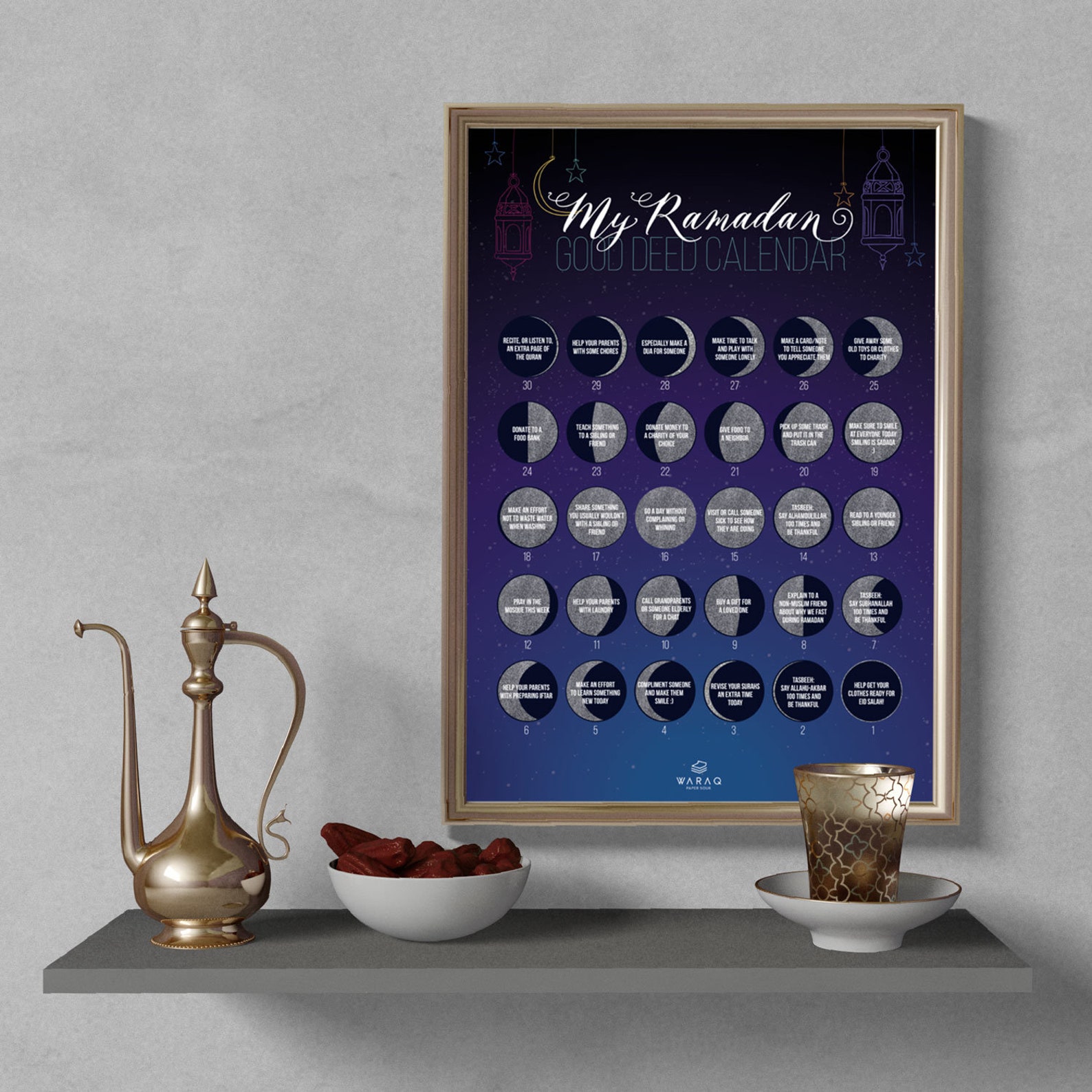 Scratch-off Ramadan Good Deed Calendar - Etsy