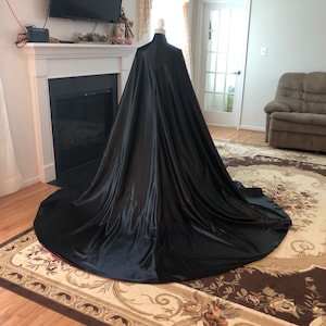 Halloween LONG CAPE | Red/black | Multiple Colors Available | Adult ...