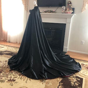 Halloween LONG CAPE | Red/black | Multiple Colors Available | Adult ...