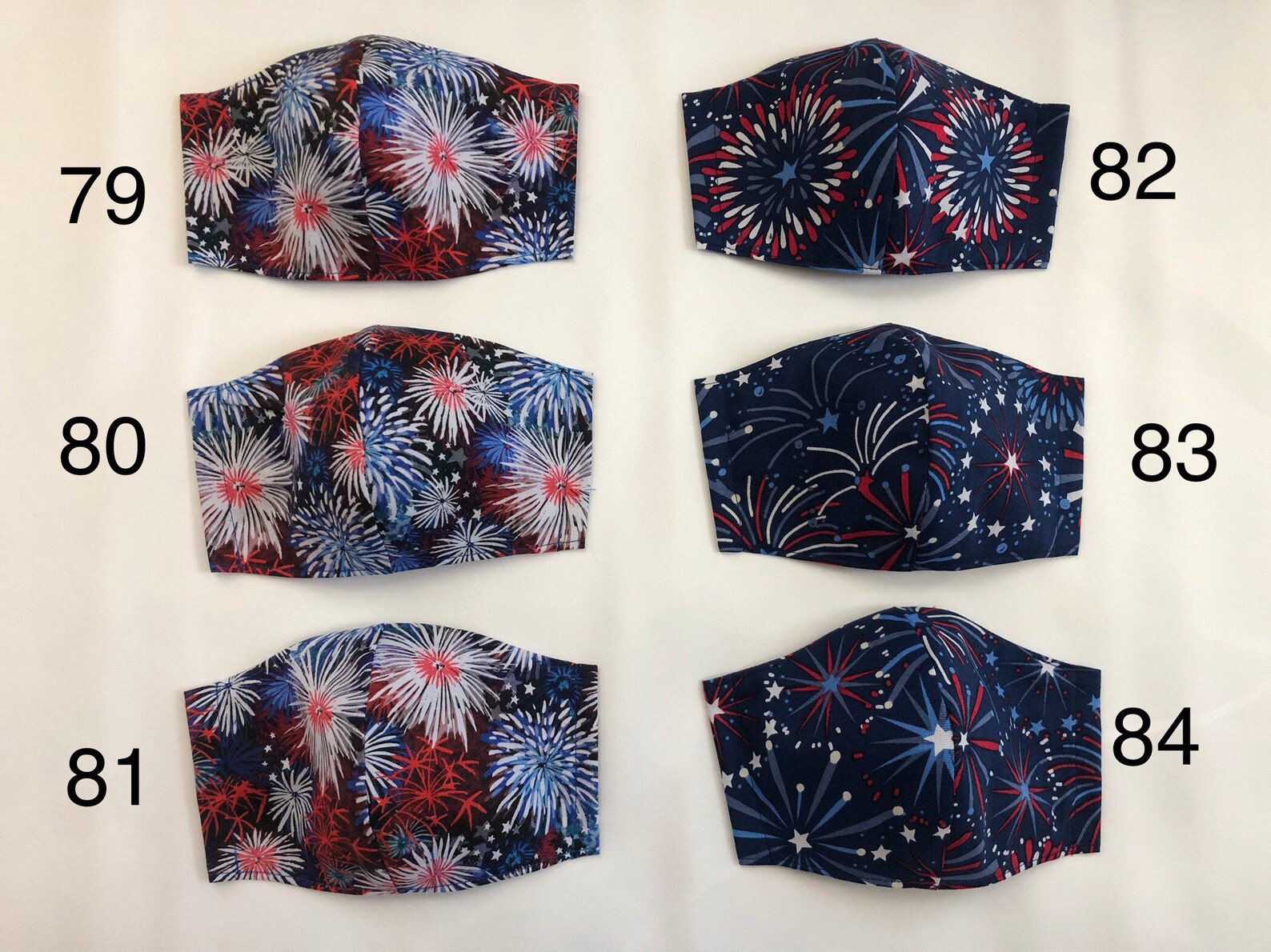 4th of July Patriotic Face Mask 3 Layers W/filter Pocket - Etsy