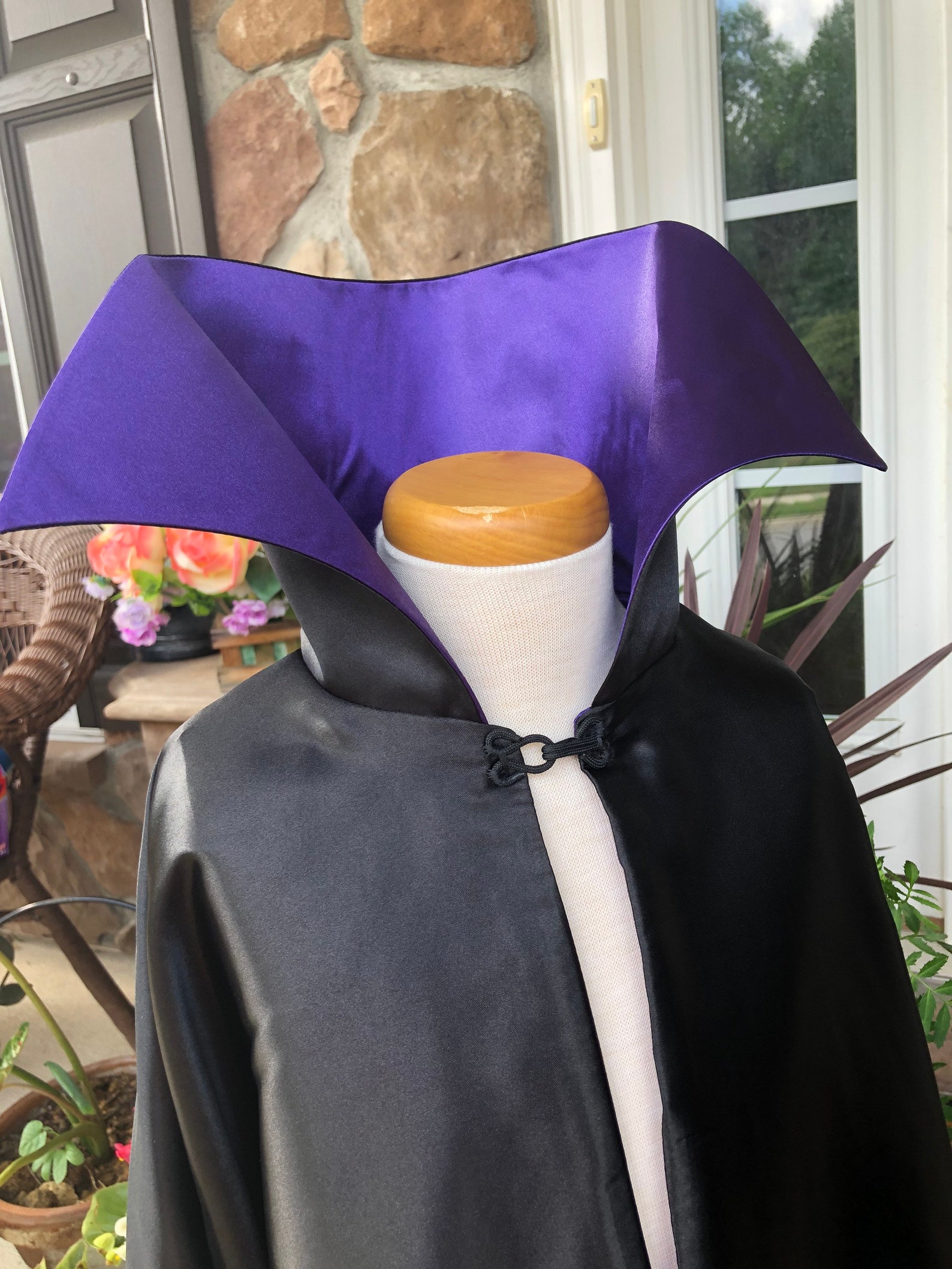 Maleficent Halloween Costume Cape Adult Kids Half Circle - Etsy UK