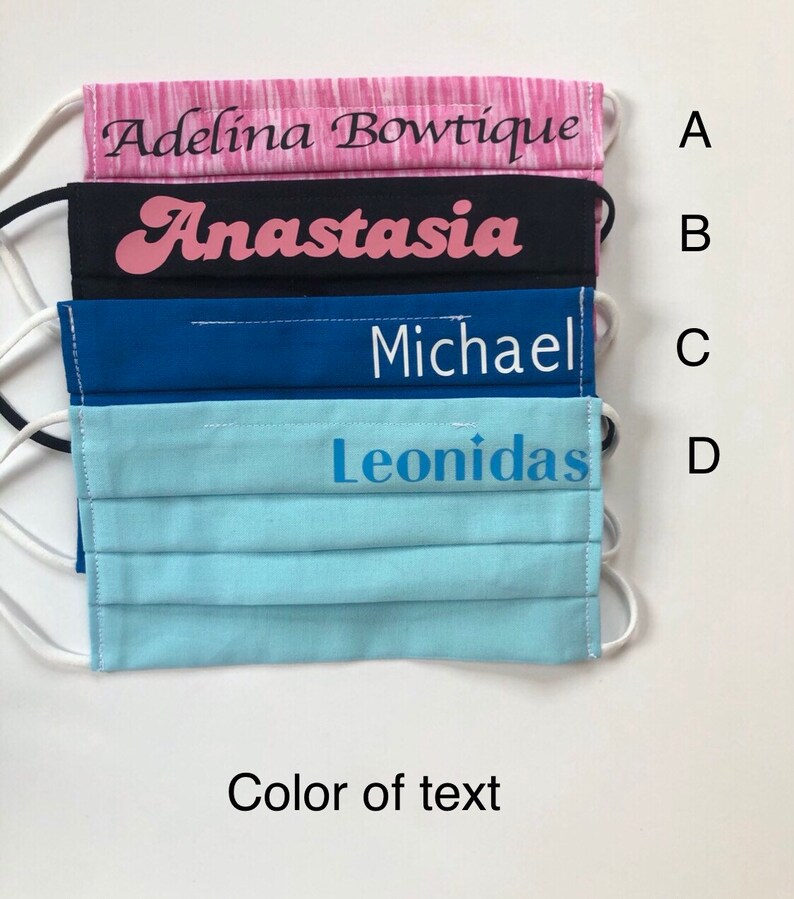 PERSONALIZED CUSTOM NAME Adult/kid Face Mask Custom Face - Etsy
