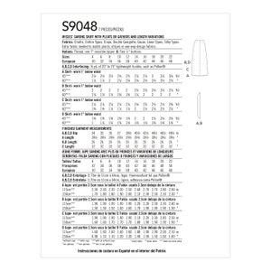 Simplicity Pattern S9048 Misses' Sarong Skirt With Pleats/gather - Etsy