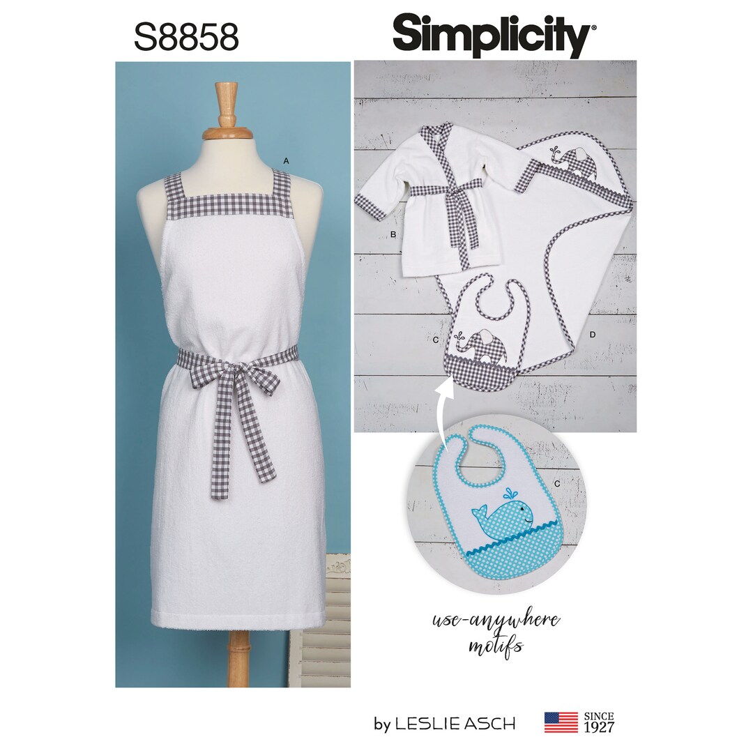 Simplicity Pattern S8858 Family Bath-time Accessories - Etsy
