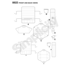 Simplicity Pattern 8822 Sewing Room Accessories - Etsy