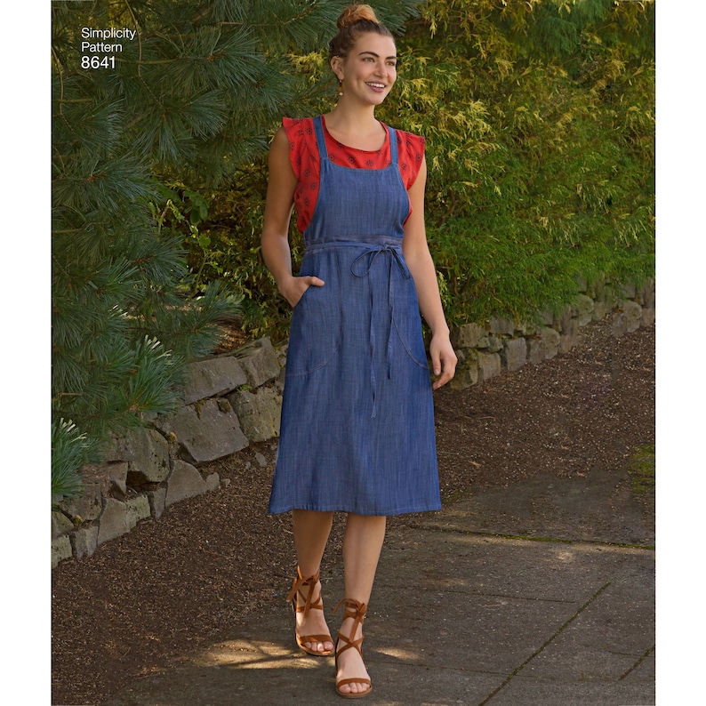 Simplicity Pattern 8641 Misses' Jumper Dress - Etsy