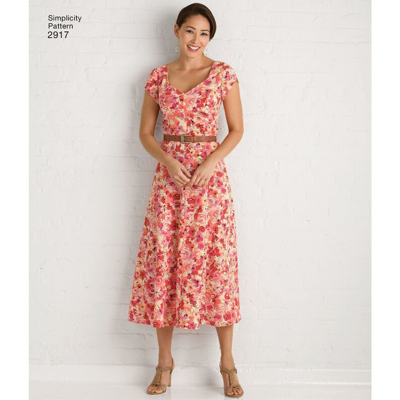 Simplicity Pattern 2917 Misses' & Plus Size Dresses - Etsy