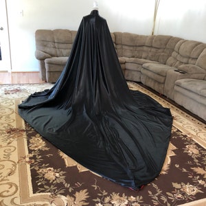 Halloween LONG CAPE | Red/black | Multiple Colors Available | Adult ...
