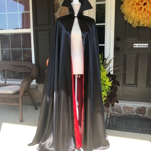 Halloween Vampire Dracula Costume | Red/black Cape | Adult Cape | Men ...