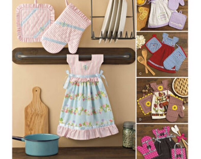 Simplicity Pattern 8109 Towel Dresses , Pot Holders and Oven Mitts - Etsy