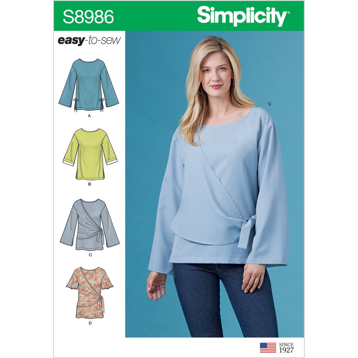 Simplicity Pattern S8986 Misses' and Women's Draped | Etsy