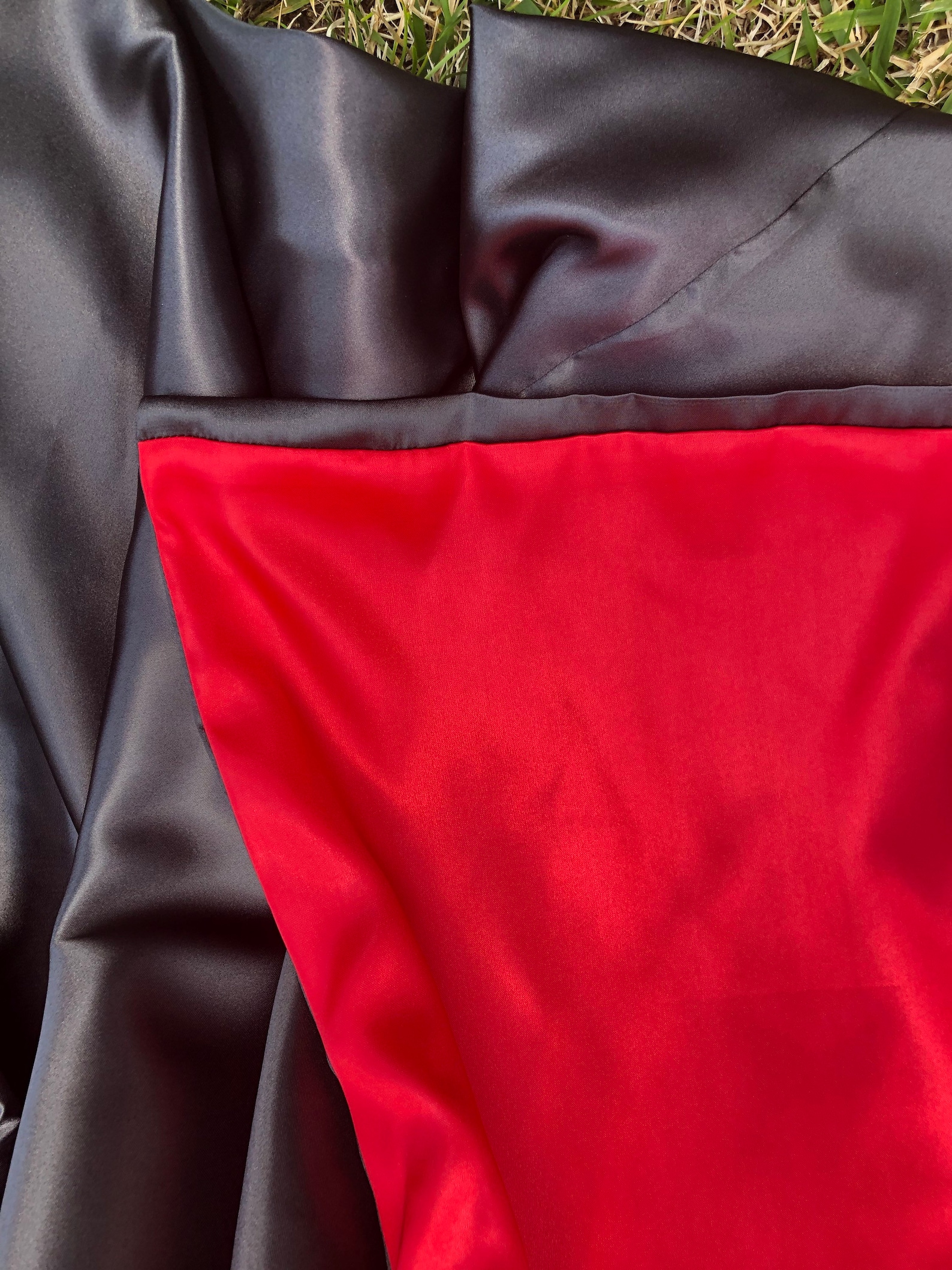 Halloween LONG CAPE | Red/black | Multiple Colors Available | Adult ...