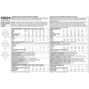 Simplicity Pattern S9024 Children's Dress With Pocket Variations - Etsy