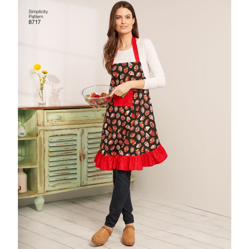 Simplicity Pattern 8717 Kitchen Accessories and Apron - Etsy