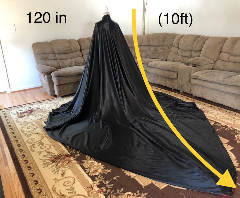 Halloween LONG CAPE Red/black Multiple Colors Available - Etsy