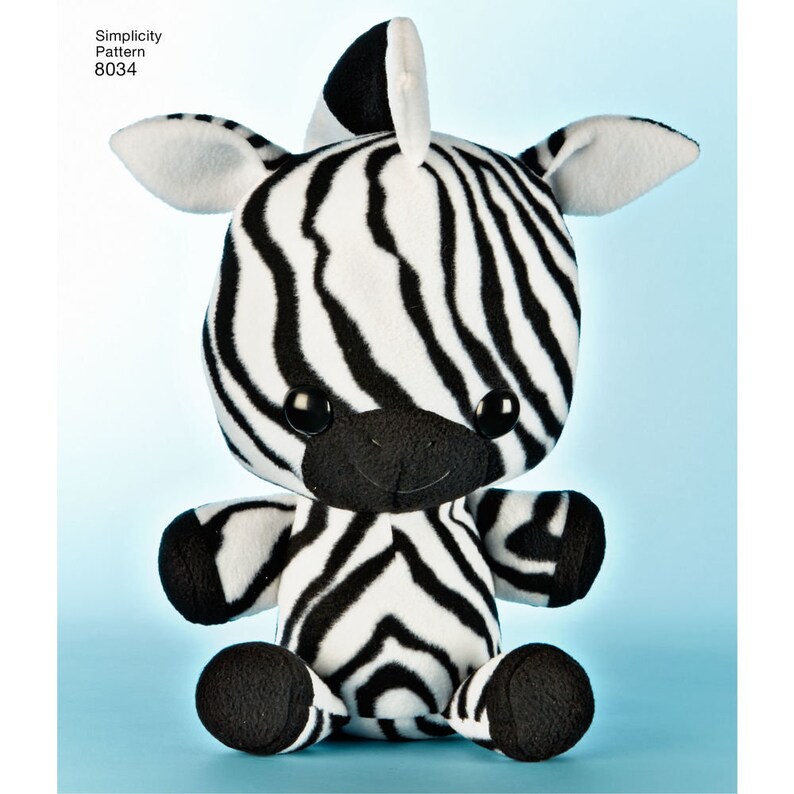 Simplicity Pattern 8034 Animal Stuffies - Etsy