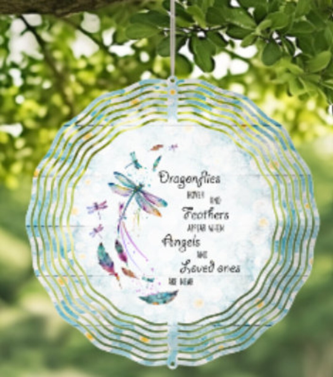 Dragonfly Angels Wind Spinner - Etsy
