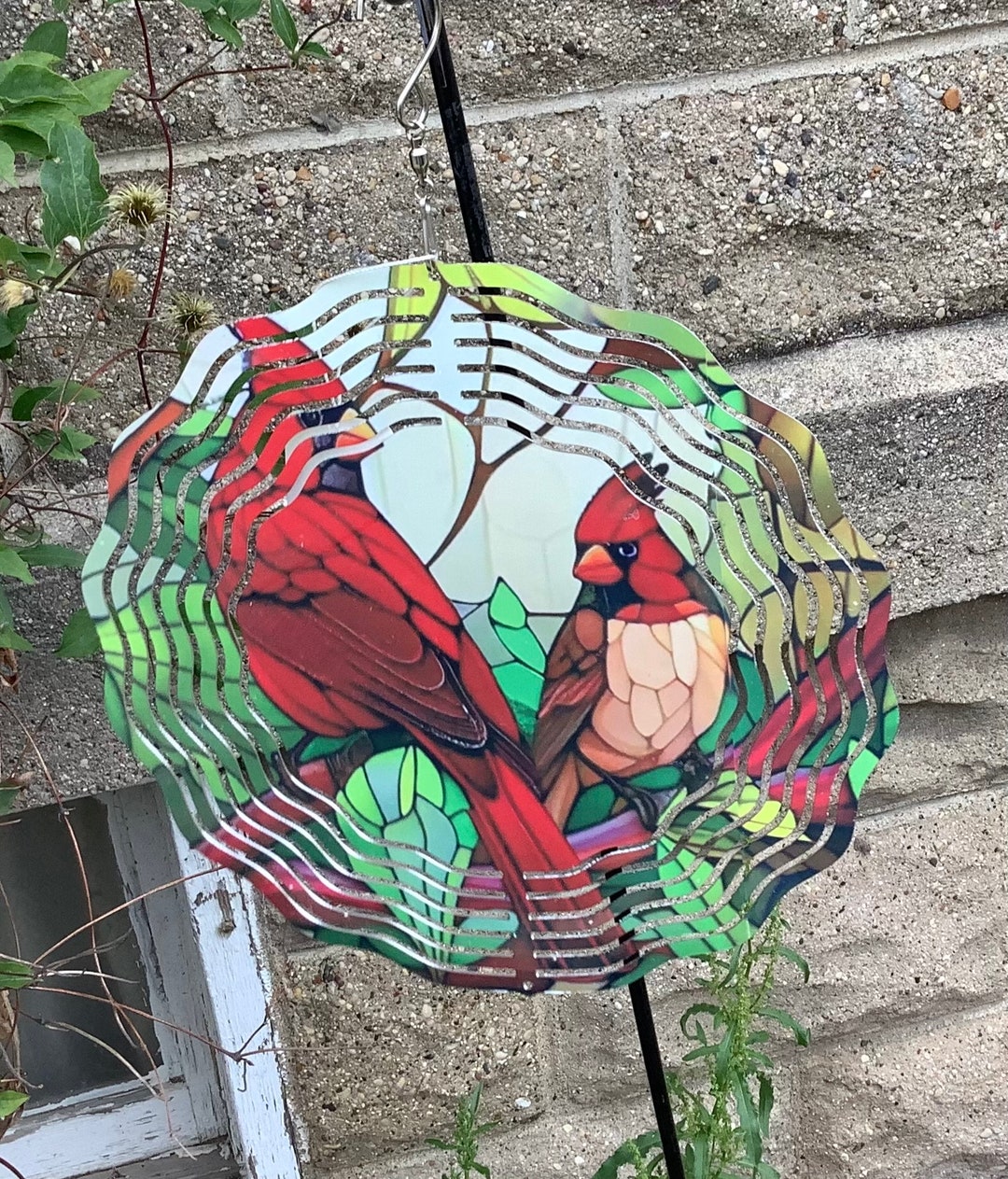 Cardinal Wind Spinner - Etsy