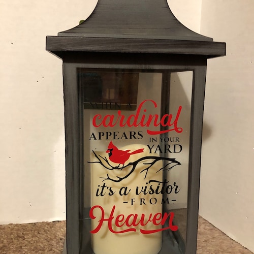 Cardinal Visitor From Heaven Lantern - Etsy