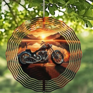 Motorcycle Wind Spinner - Etsy
