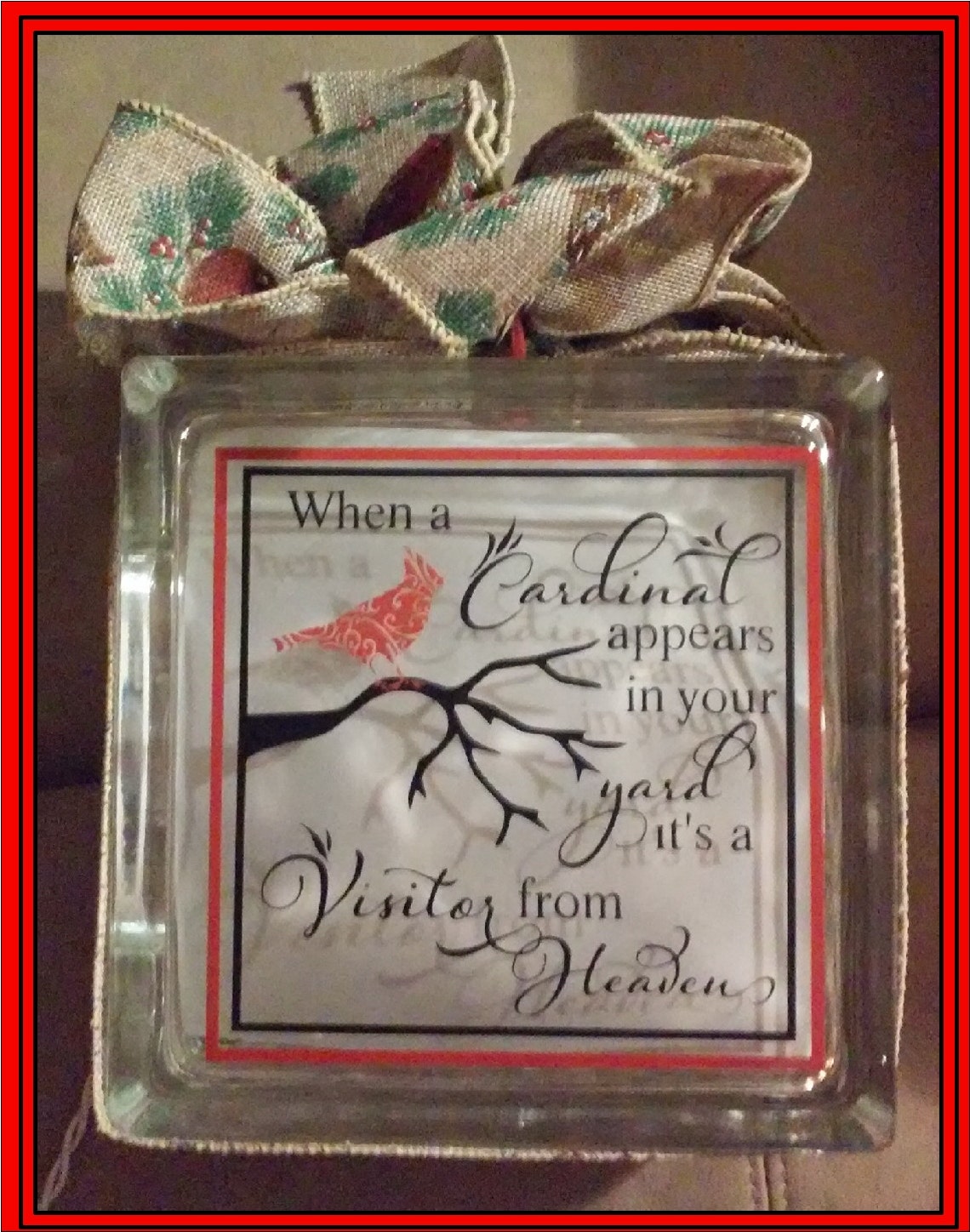 Cardinal Glass Block - Etsy Canada