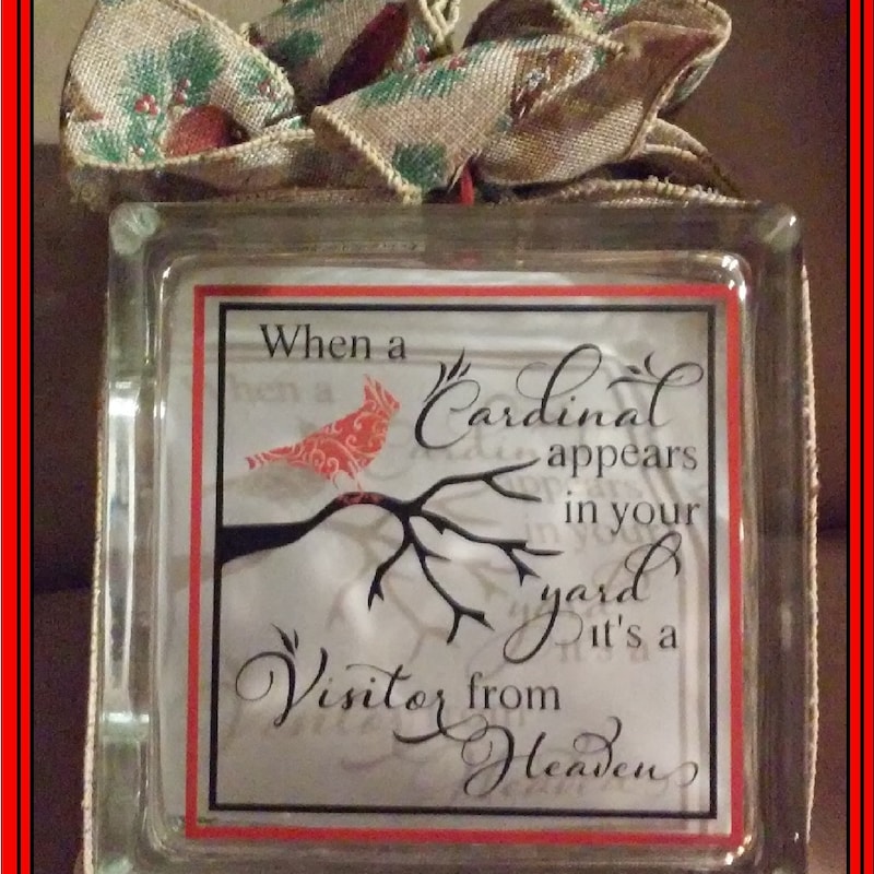 Cardinal Glass Block - Etsy