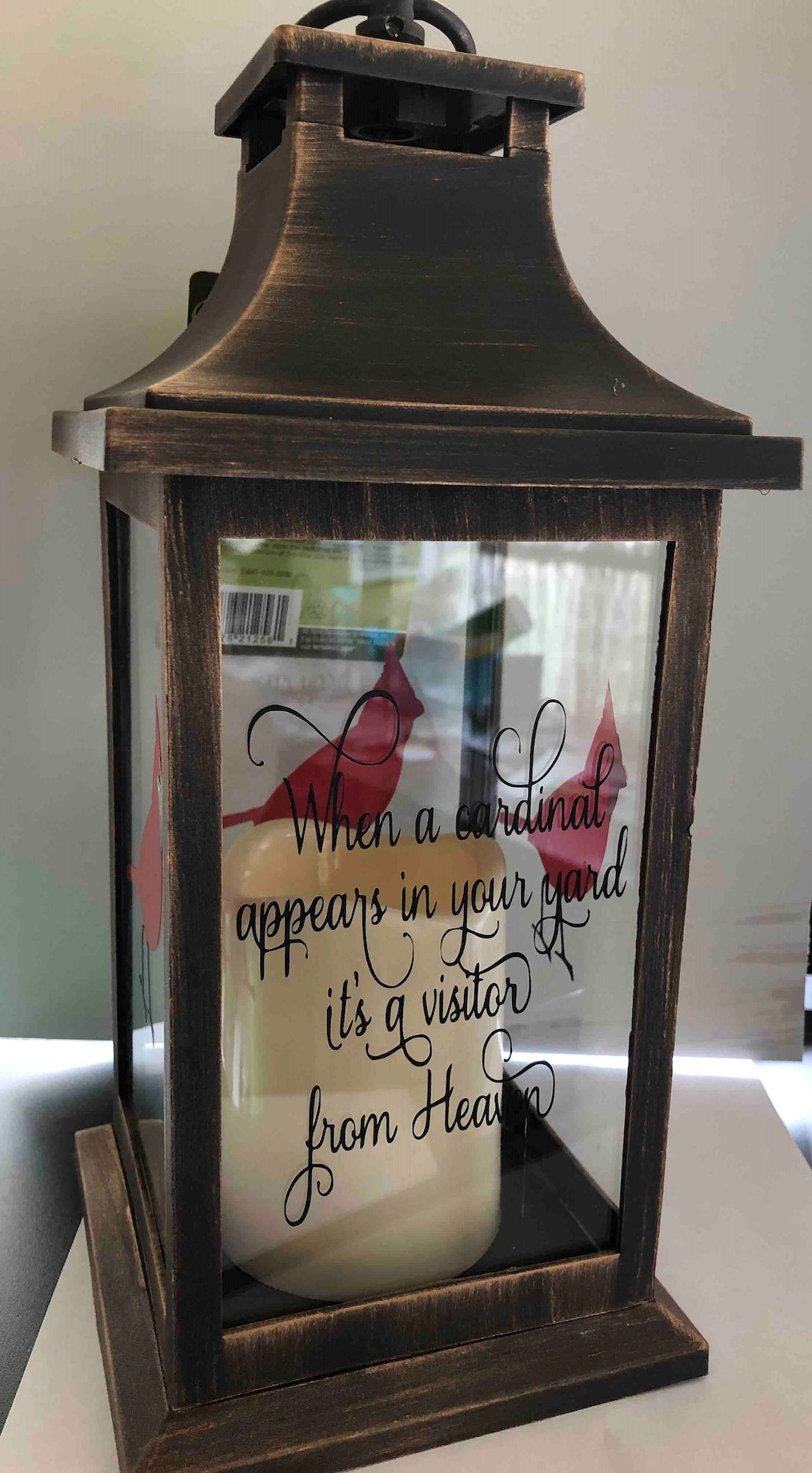 Cardinal Visitor From Heaven Lantern - Etsy