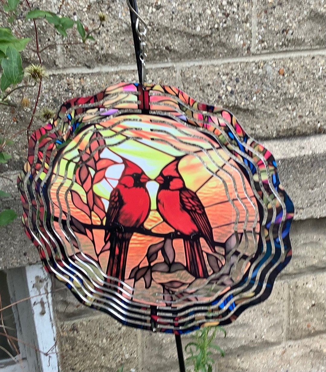 Cardinal Wind Spinner - Etsy