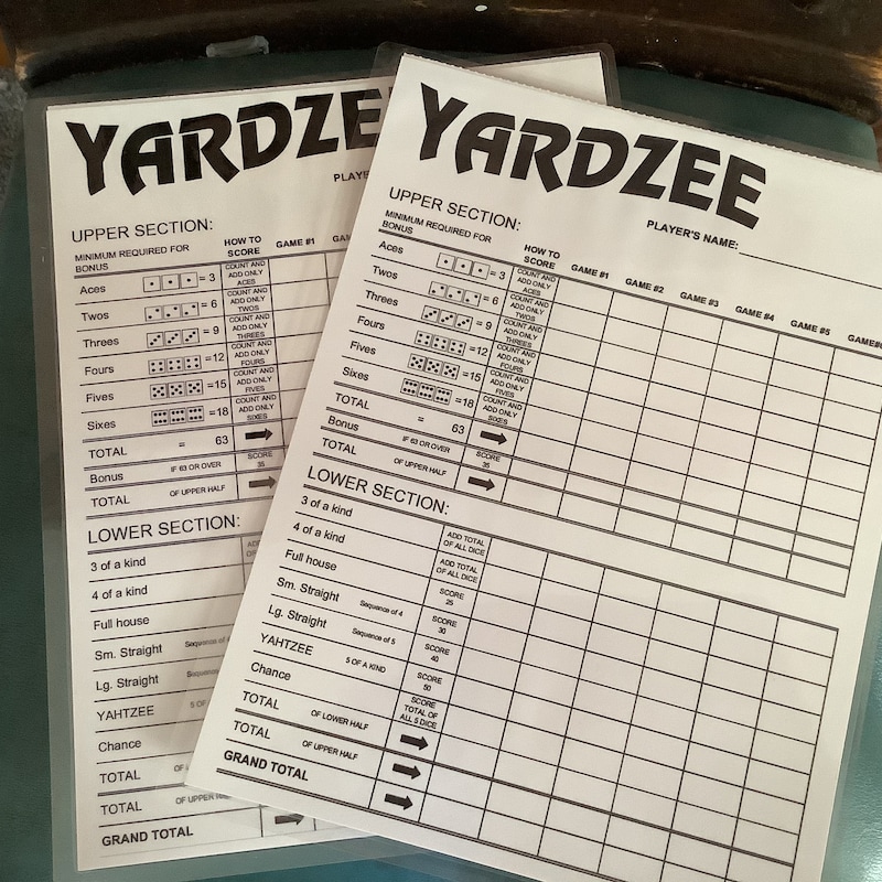 Yardzee Bucket - Etsy