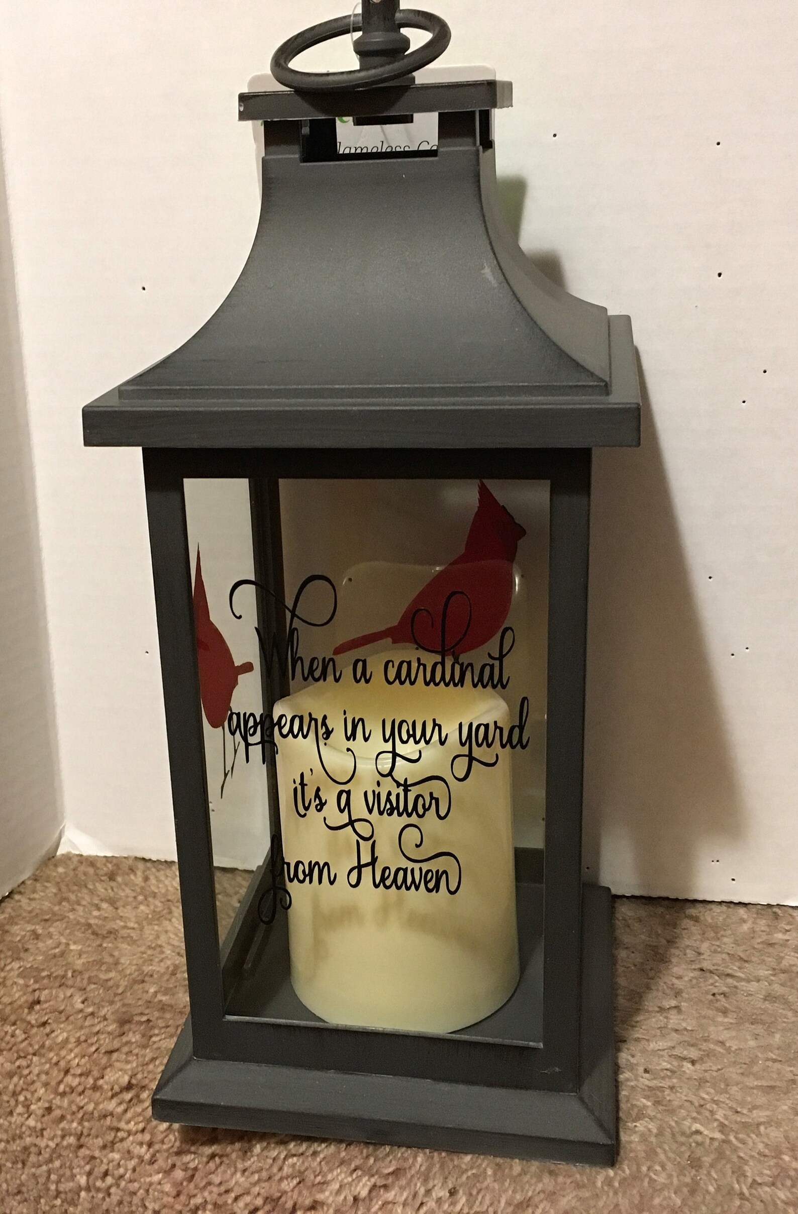 Cardinal Visitor From Heaven Lantern - Etsy