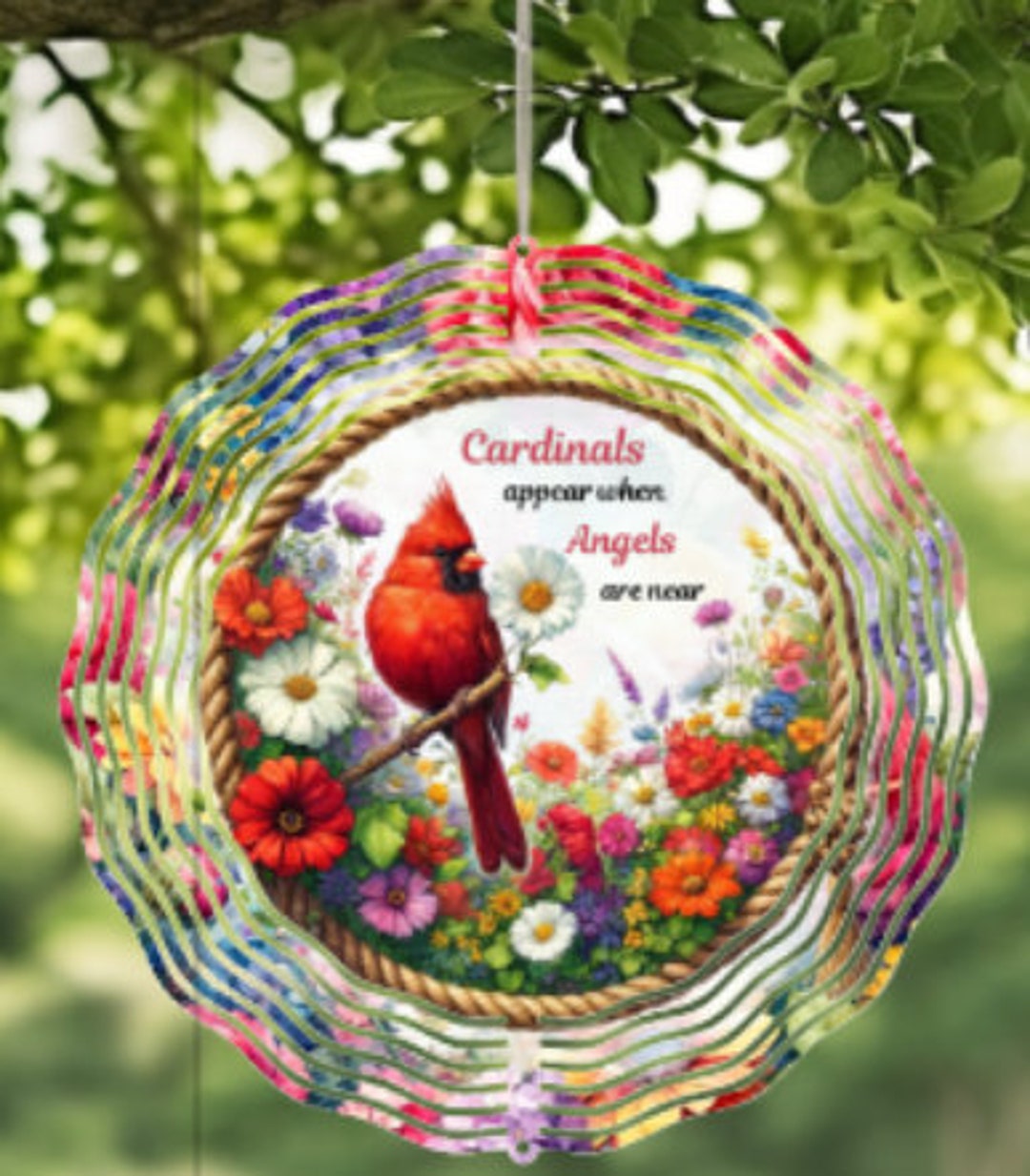 Cardinals Appear Wind Spinner - Etsy