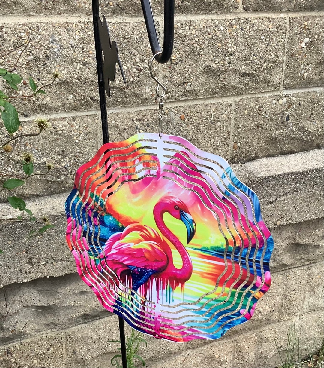 Flamingo Wind Spinner - Etsy