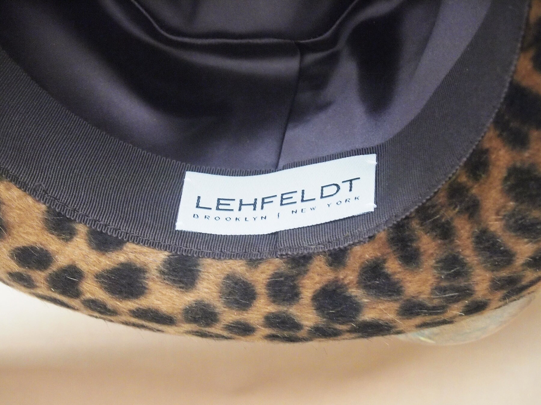 Leopard Print Fedora Felt Hat With Small 2.25" up Brim - Etsy